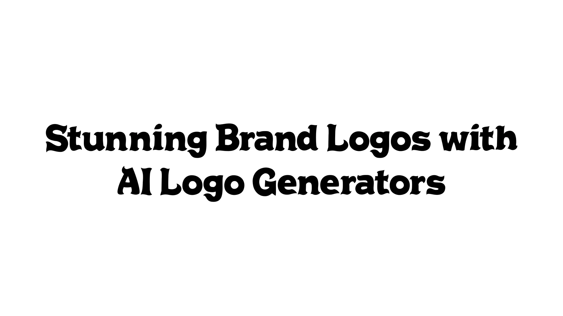 8 Stunning Brand Logos with AI Logo Generators