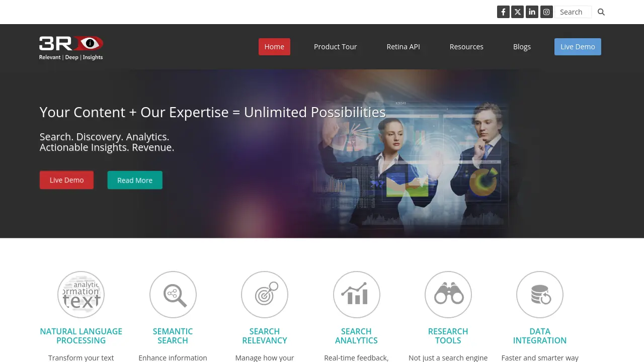 3RDi Search - Search. Discovery. Analytics. Actionable Insights.