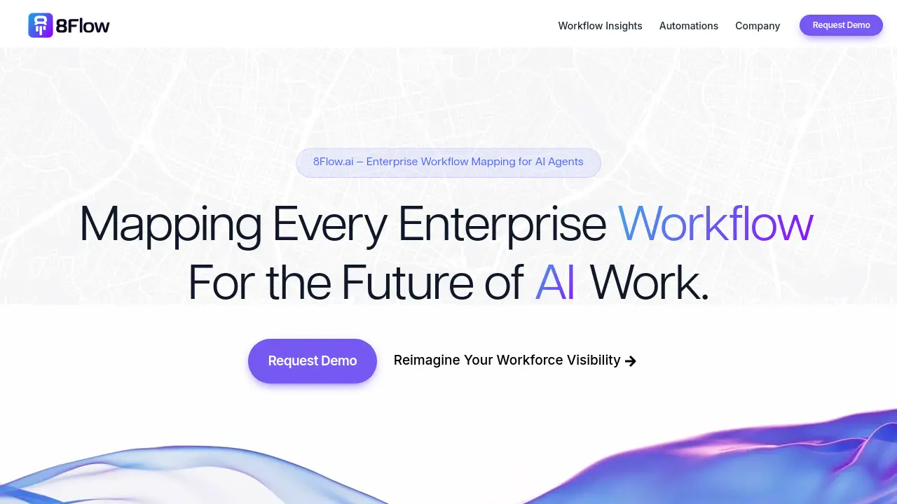 8Flow.ai - Mapping Every Enterprise Workflow For the Future of AI Work.