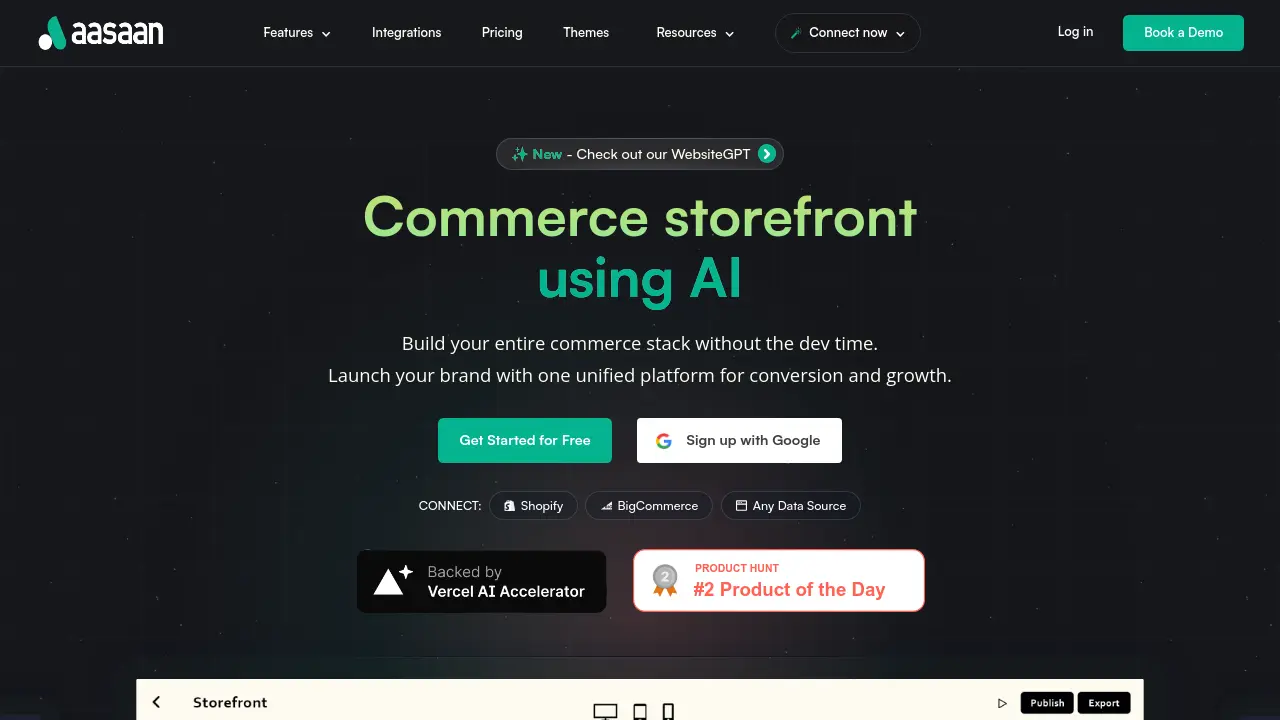 Aasaan - Build Your Entire Commerce Stack Without the Dev Time