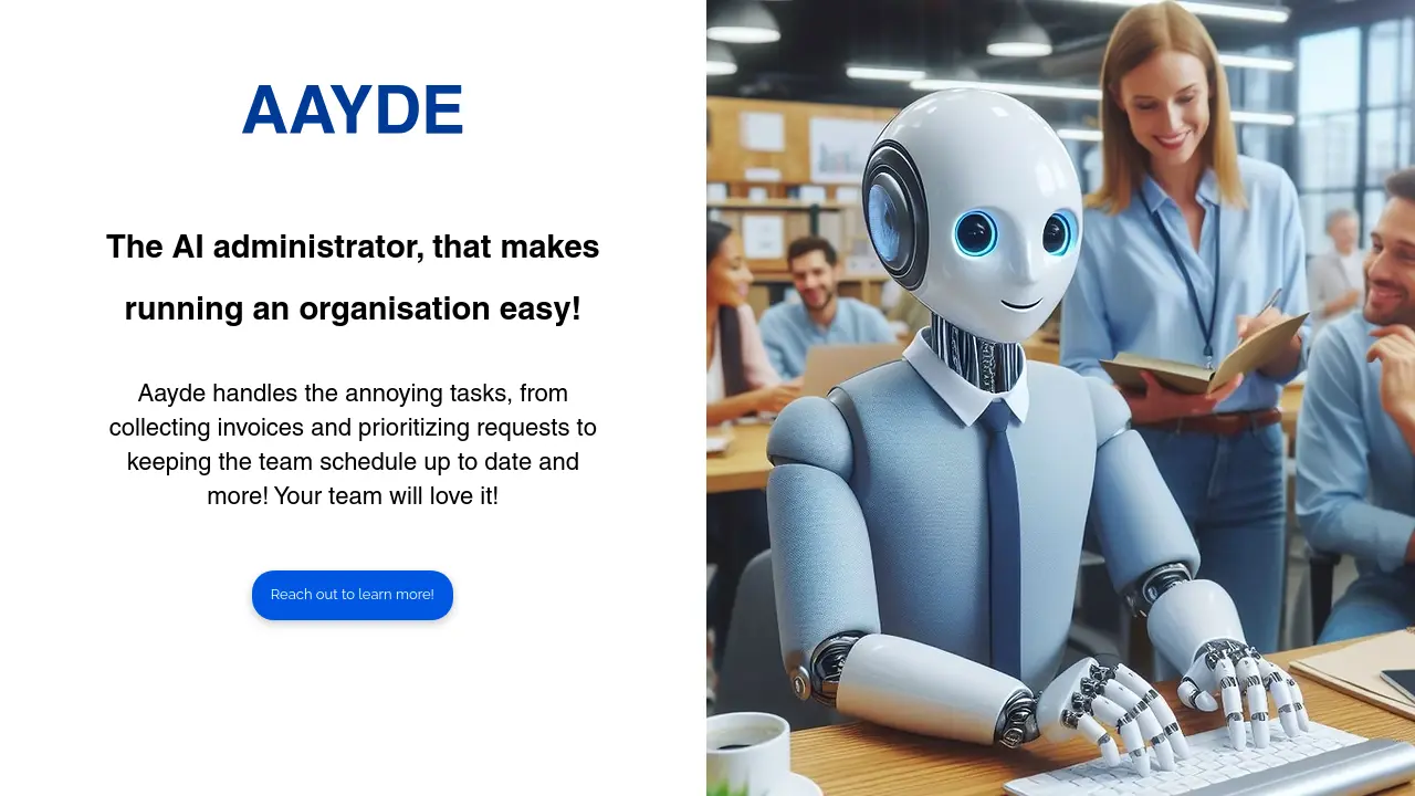 AAYDE - The AI administrator, that makes running an organisation easy!
