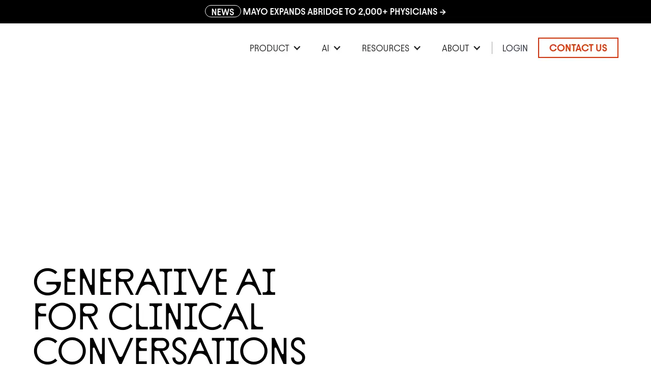 Abridge - Generative AI for Clinical Conversations