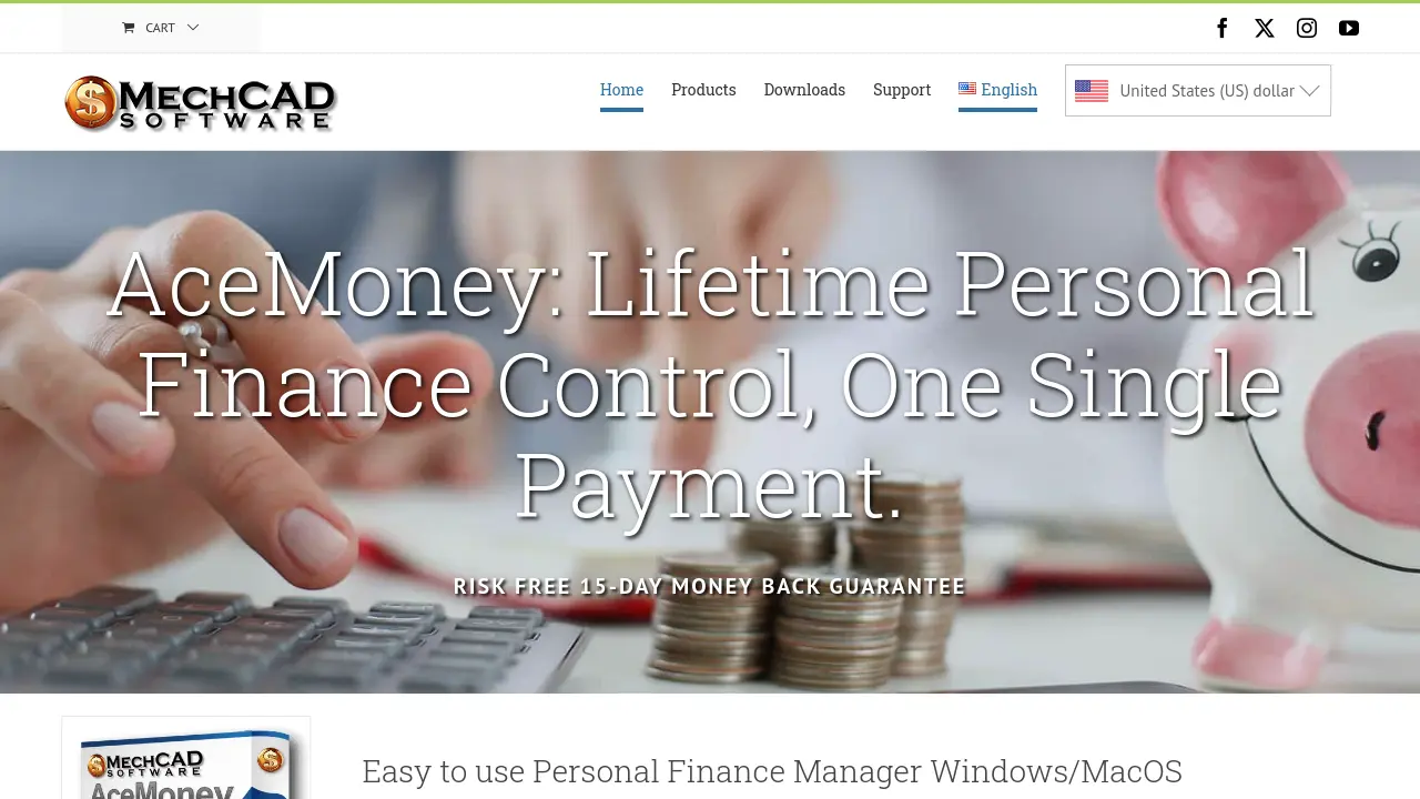 AceMoney - Lifetime Personal Finance Control with a Single Payment