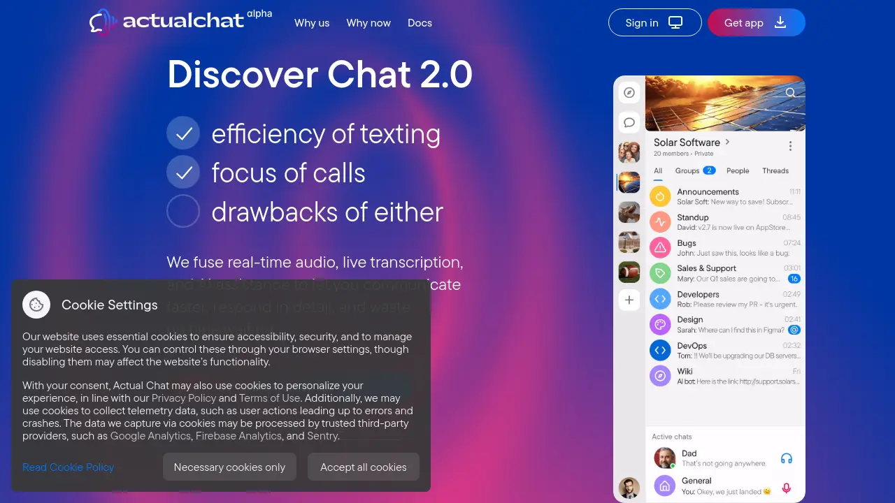 Actual Chat - Communicate faster with real-time audio, live ...