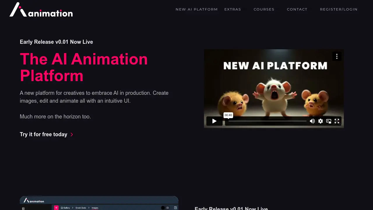 AI Animation Platform - A new platform for creatives to embrace AI in ...