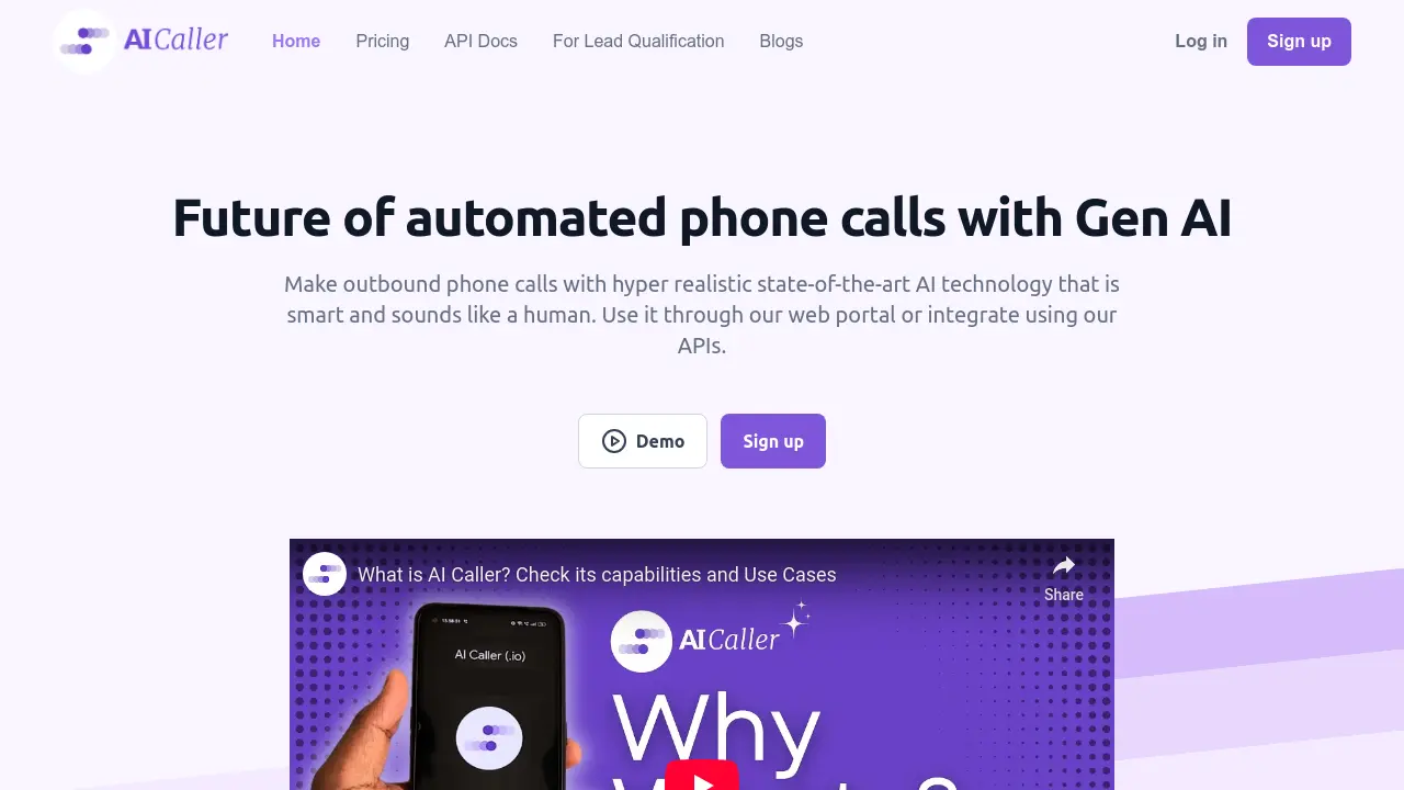 AI Caller - Future of automated phone calls with Gen AI