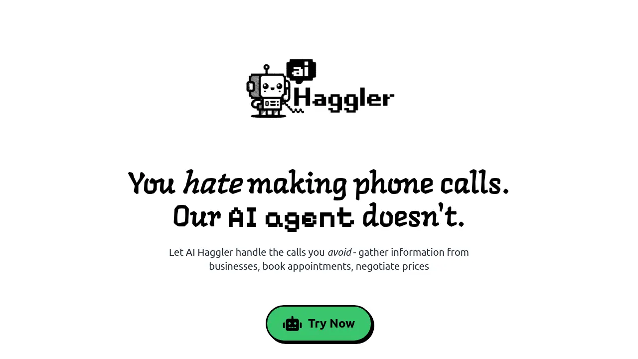 AI Haggler - Let AI handle the calls you avoid - from business ...