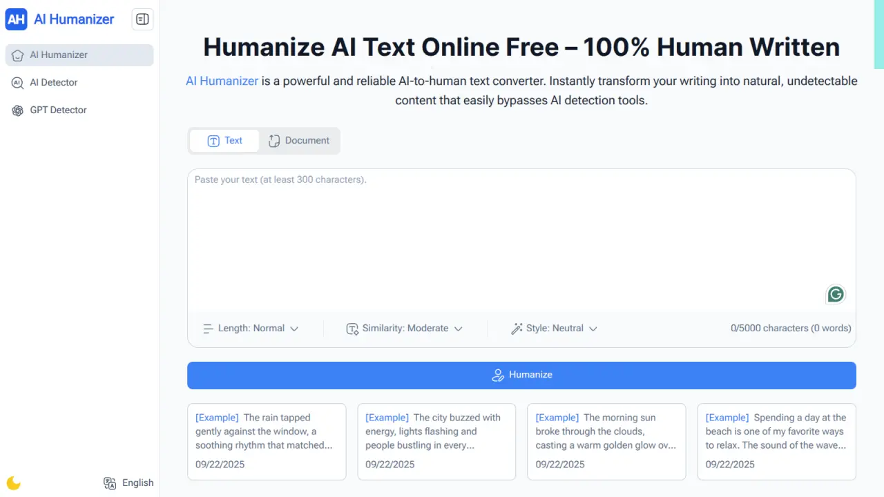 AI Humanizer - Transform robotic text into natural, undetectable ...