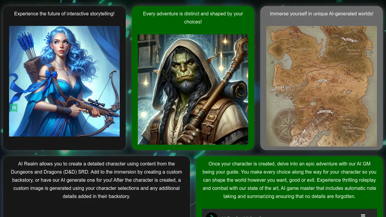 AI Realm - Experience the future of interactive storytelling!