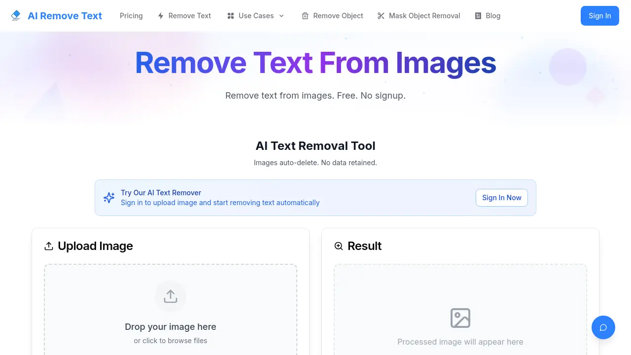 AI Remove Text - Remove Text From Images Instantly with Advanced AI