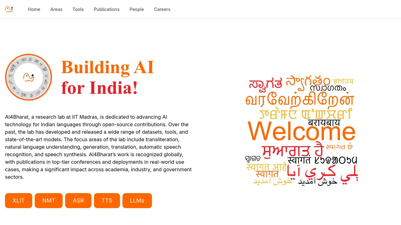 AI4Bharat - Advancing AI Technology for Indian Languages Through Open ...