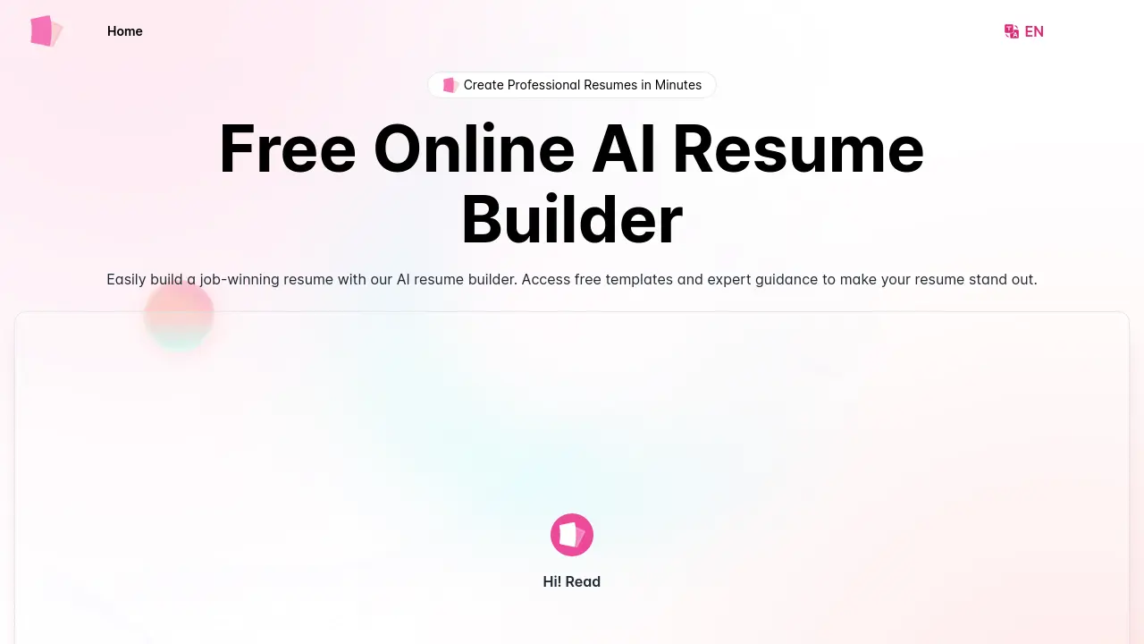 AIResumeBuilder.me - Create Professional Resumes in Minutes
