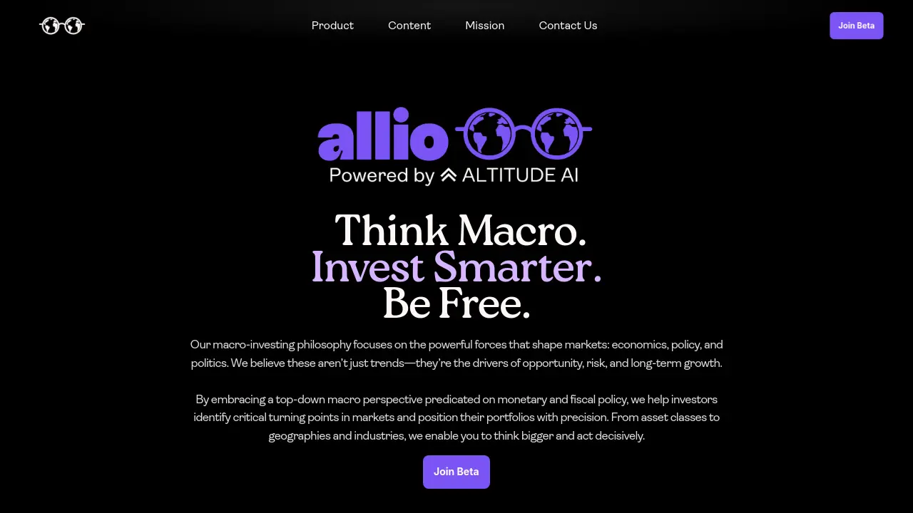 Allio Capital - AI-Powered Macro Investing and Wealth Management