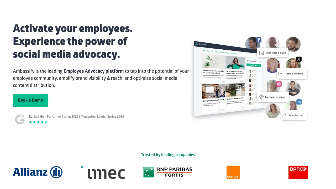 Ambassify - Activate Employees for Effective Social Media Advocacy