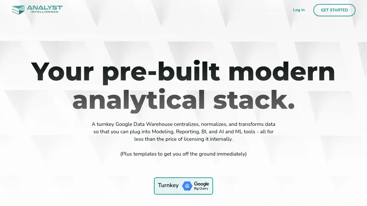 Analyst Intelligence - Your pre-built modern analytical stack