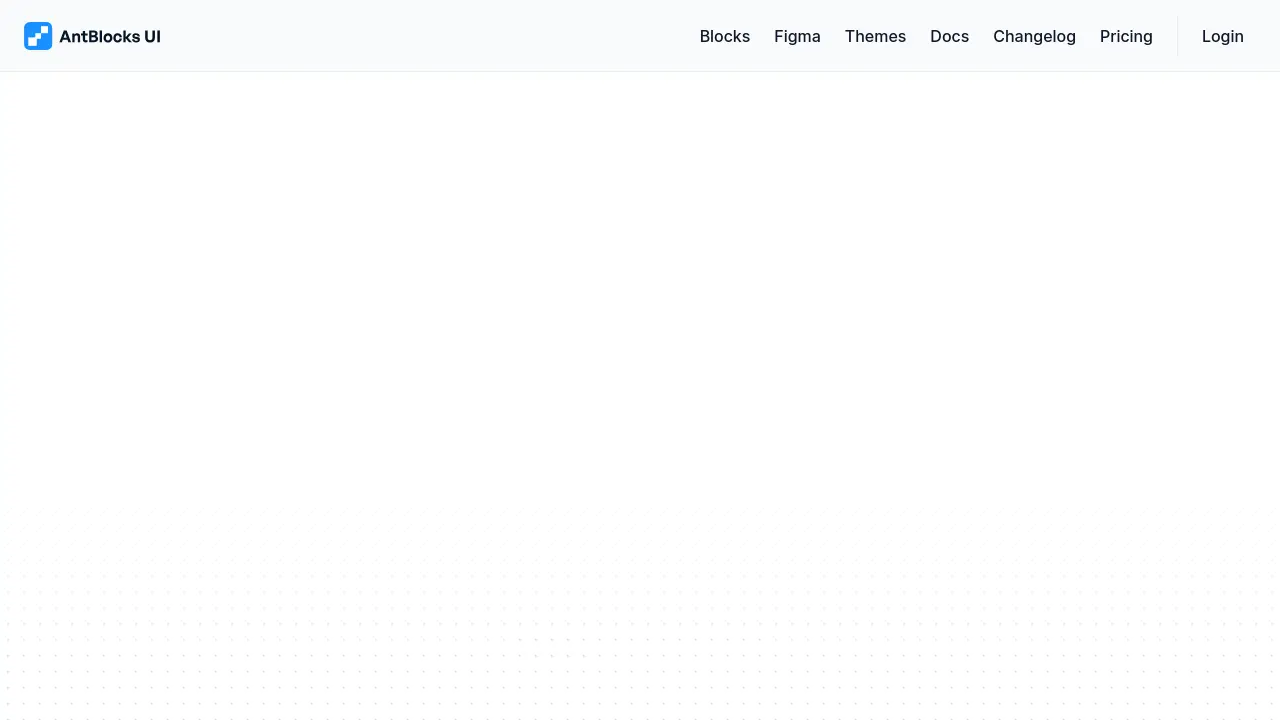 AntBlocks UI - Accelerate Web Development with Ready-to-Use React ...