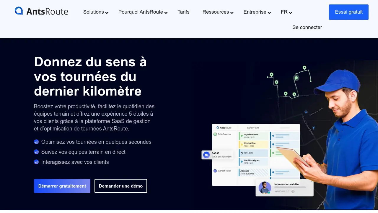 AntsRoute - Optimize your last-mile routes with AI-powered fleet management
