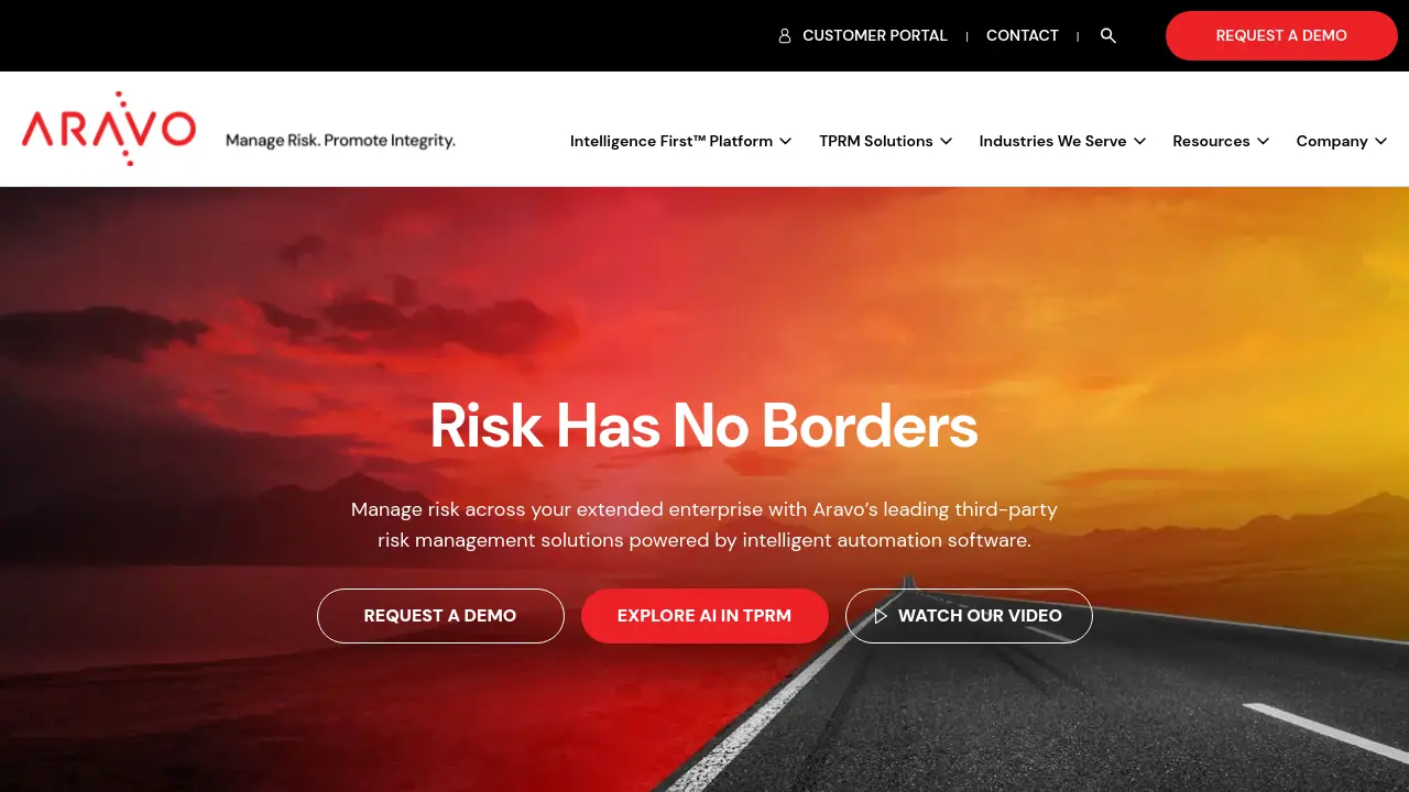 Aravo - Intelligence First™ Platform for AI-Powered Third-Party Risk ...
