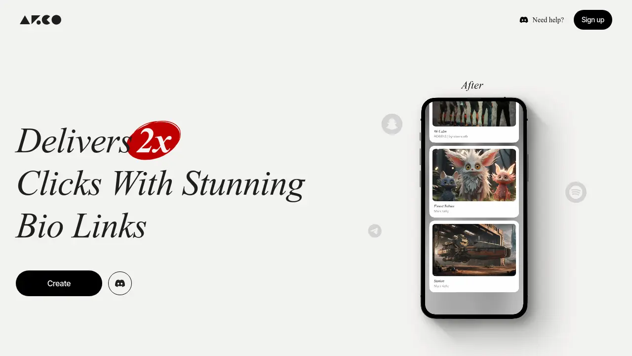 Arco AI - Delivers 2x Clicks With Stunning Bio Links