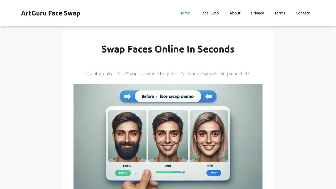 ArtGuru Face Swap - Swap Faces Online In Seconds