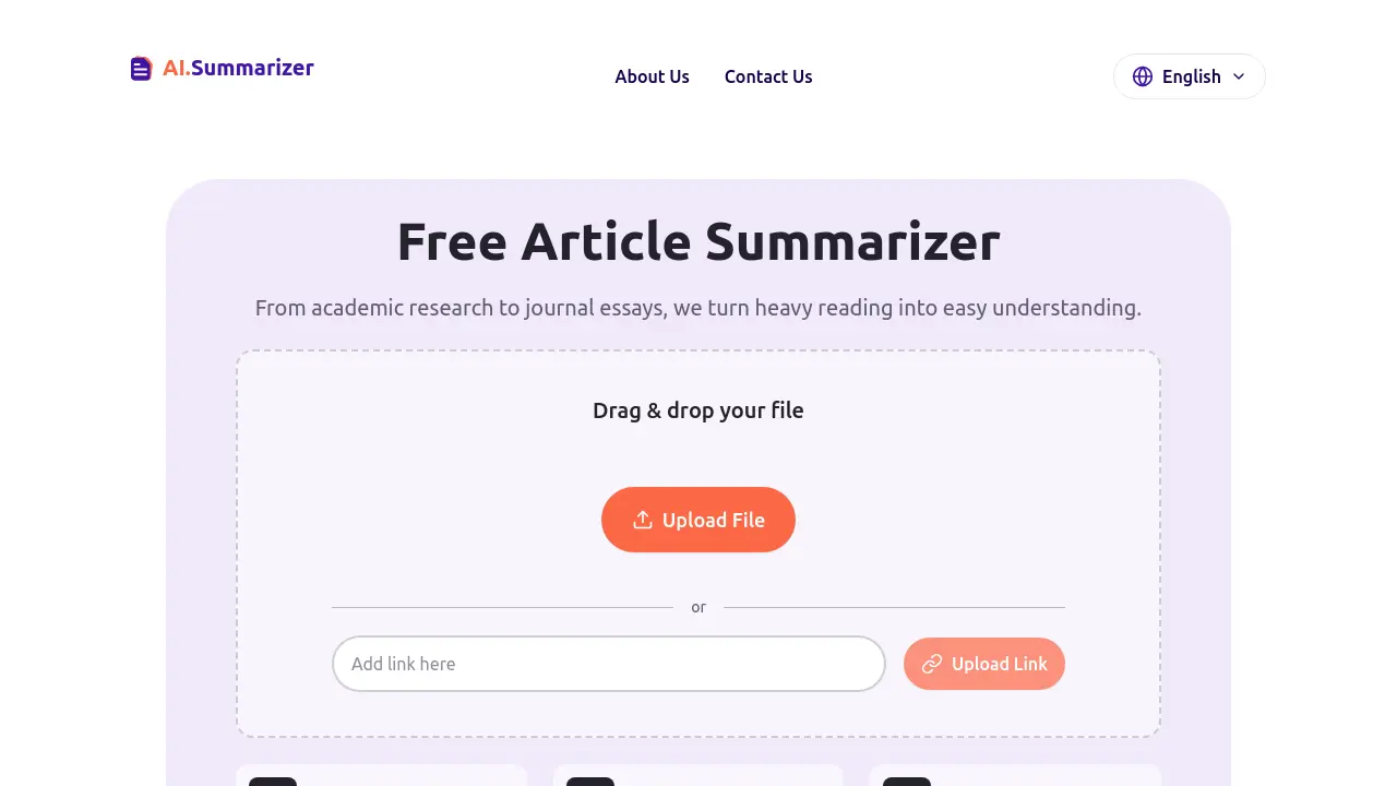 Article Summarizer - Effortlessly Summarize Articles with AI-Powered ...