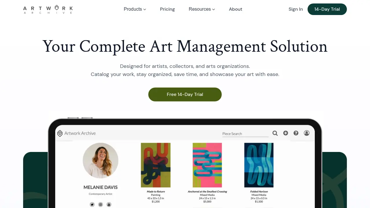 Artwork Archive - Your Complete Art Management Solution