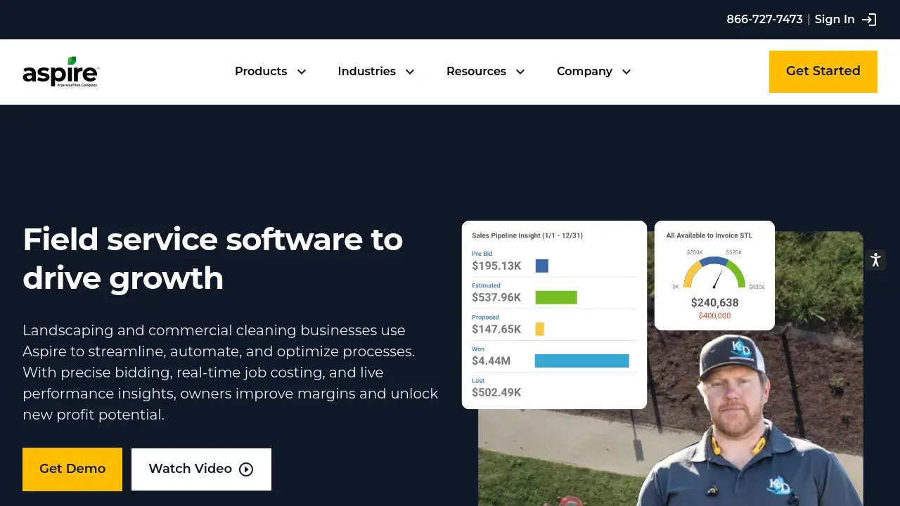 Aspire - End-to-end field service management for landscaping and ...