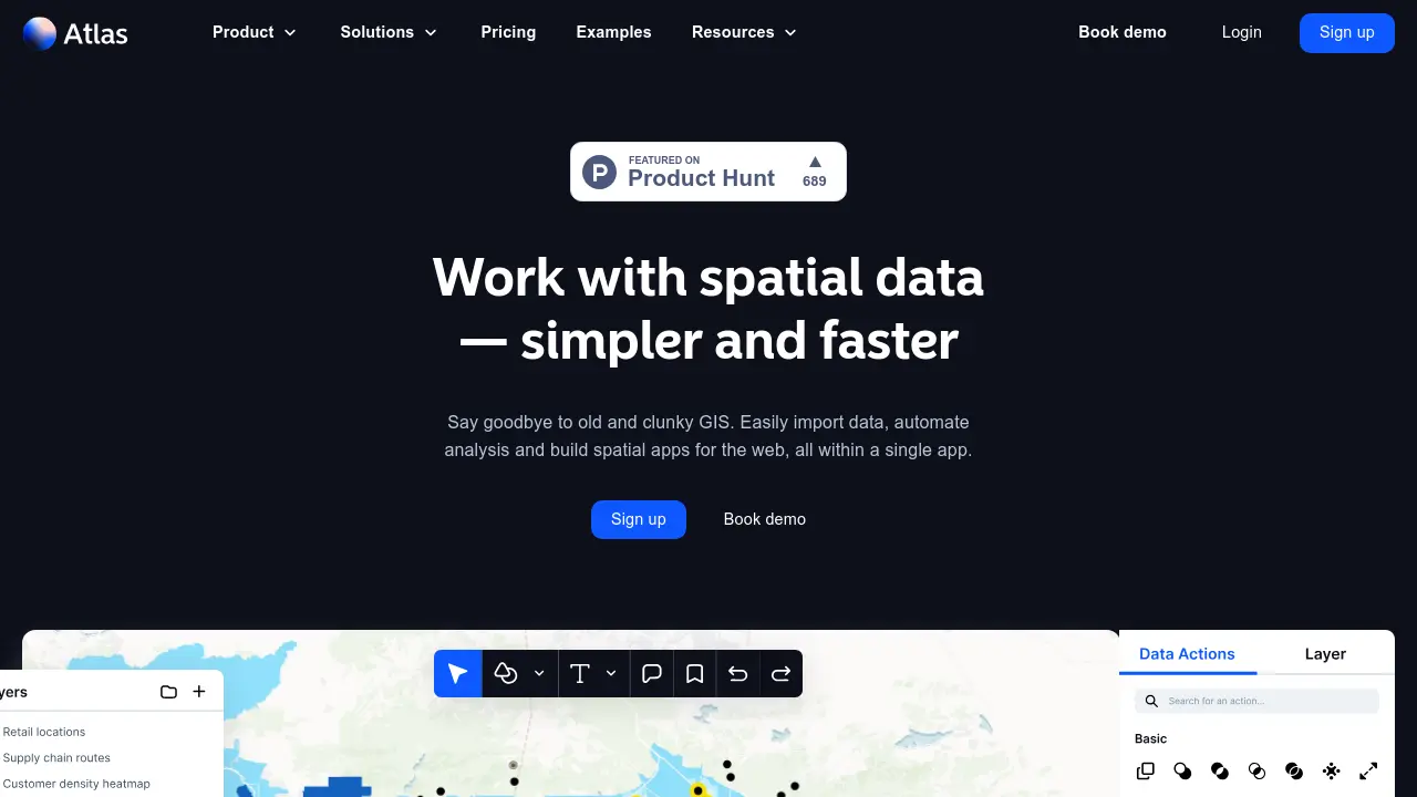 atlas.co - Work with spatial data — simpler and faster