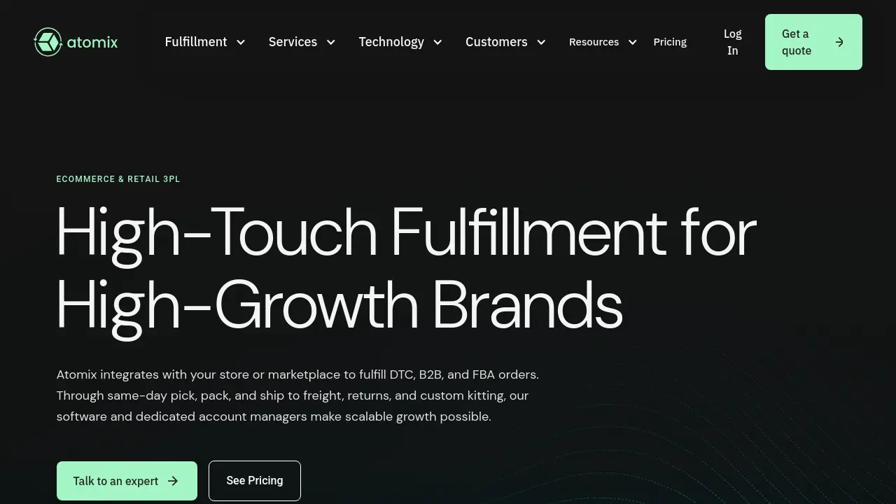 Atomix Logistics - High-Touch Fulfillment and Automated 3PL Solutions ...
