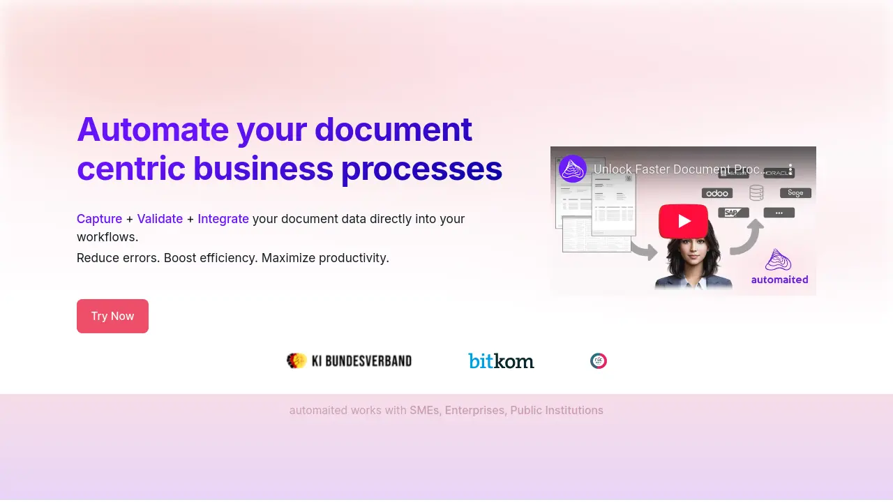 Automaited - Automate your document-centric business processes