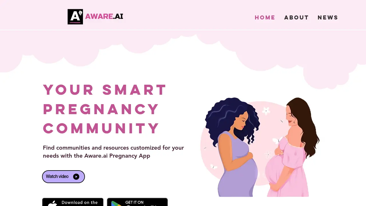 Aware.ai Pregnancy App - Your smart pregnancy community