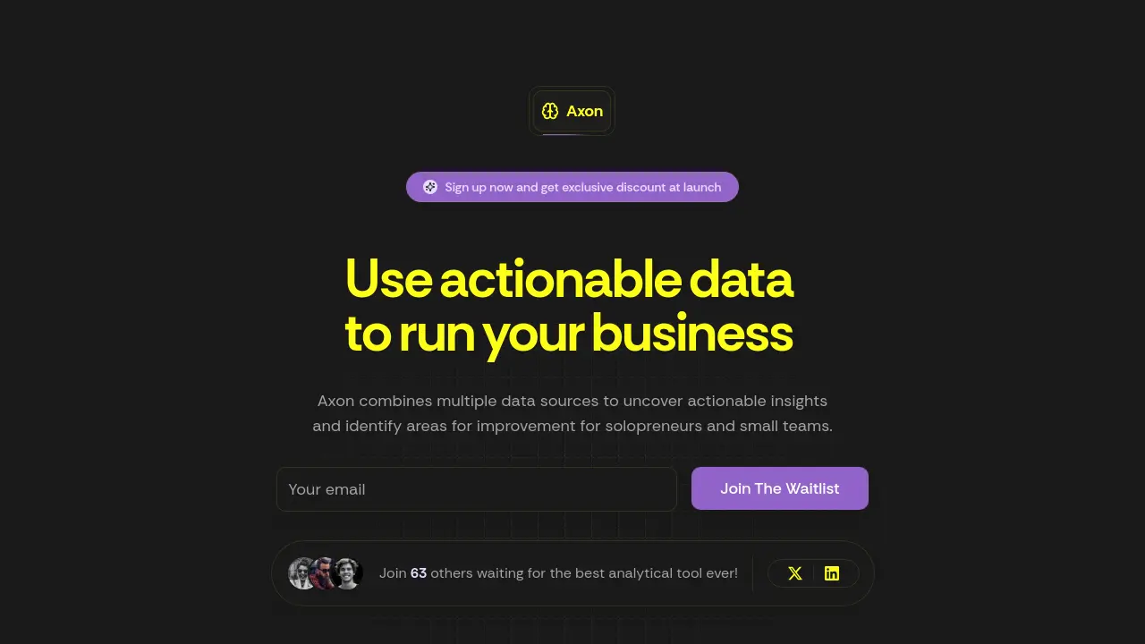 Axon - Use actionable data to run your business