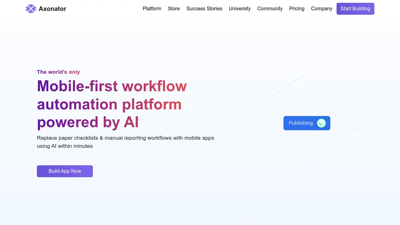 Axonator - Low-Code Platform for Custom Mobile App Development and ...