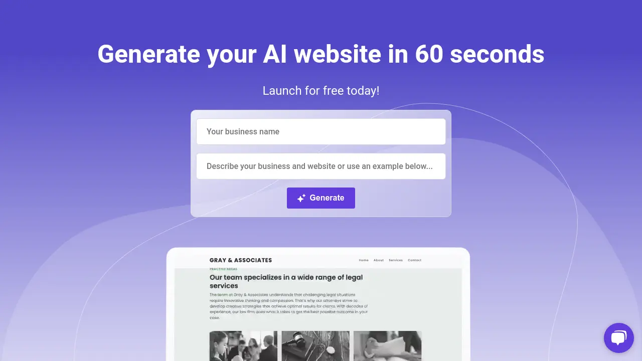 B12 - Generate your AI website in 60 seconds