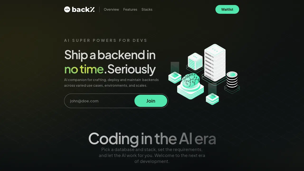 Backx - Ship Backends in No Time