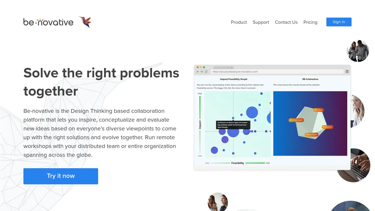 Be-novative - Collaborative Design Thinking Platform Powered by AI