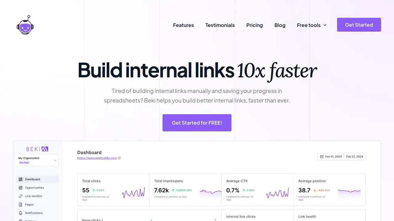 Beki AI - Build Internal Links 10x Faster