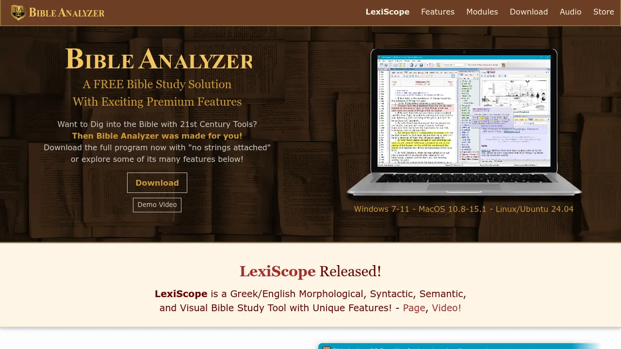 Bible Analyzer - A free Bible study solution with powerful search and ...