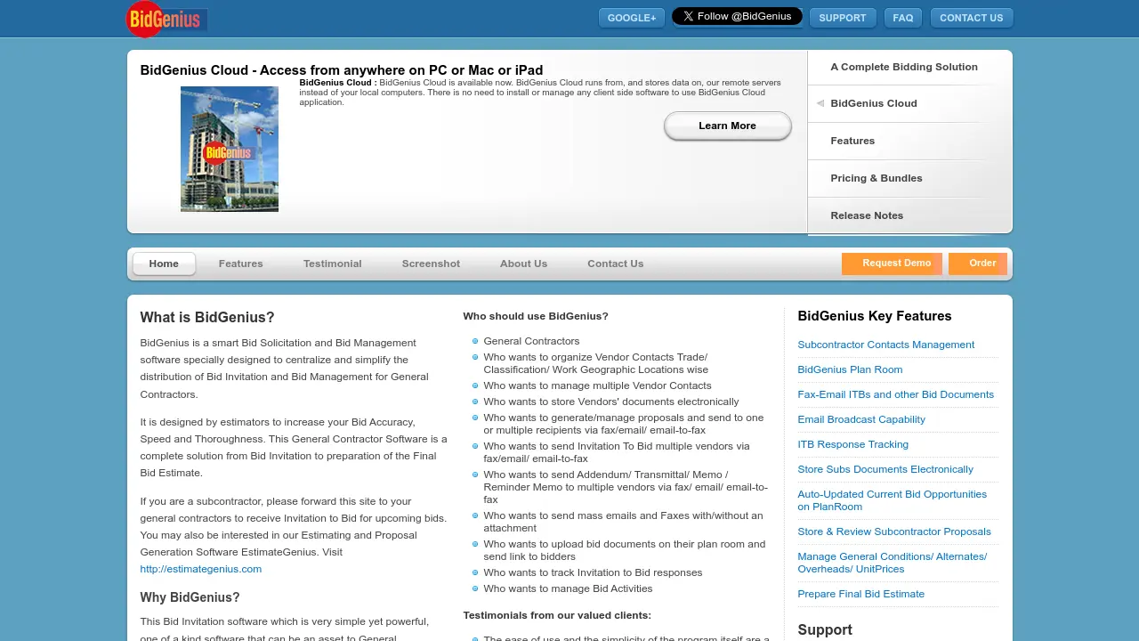 BidGenius - Ultimate Solution for General Contractors