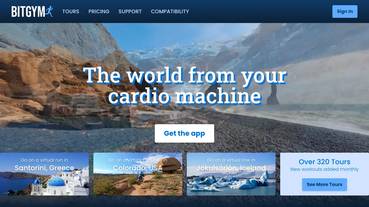 BitGym - Virtual Cardio Tours for Global Fitness Adventures