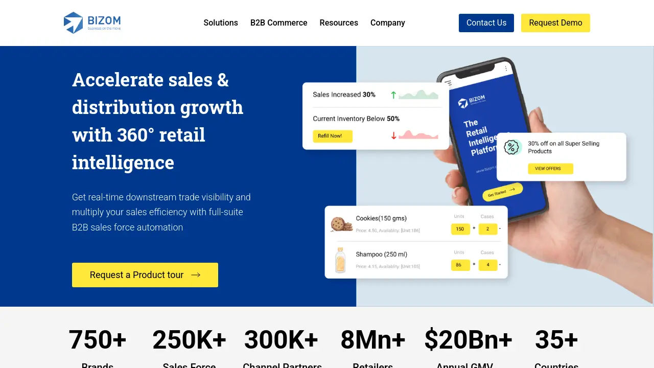 Bizom - 360° Retail Intelligence & B2B Sales Force Automation