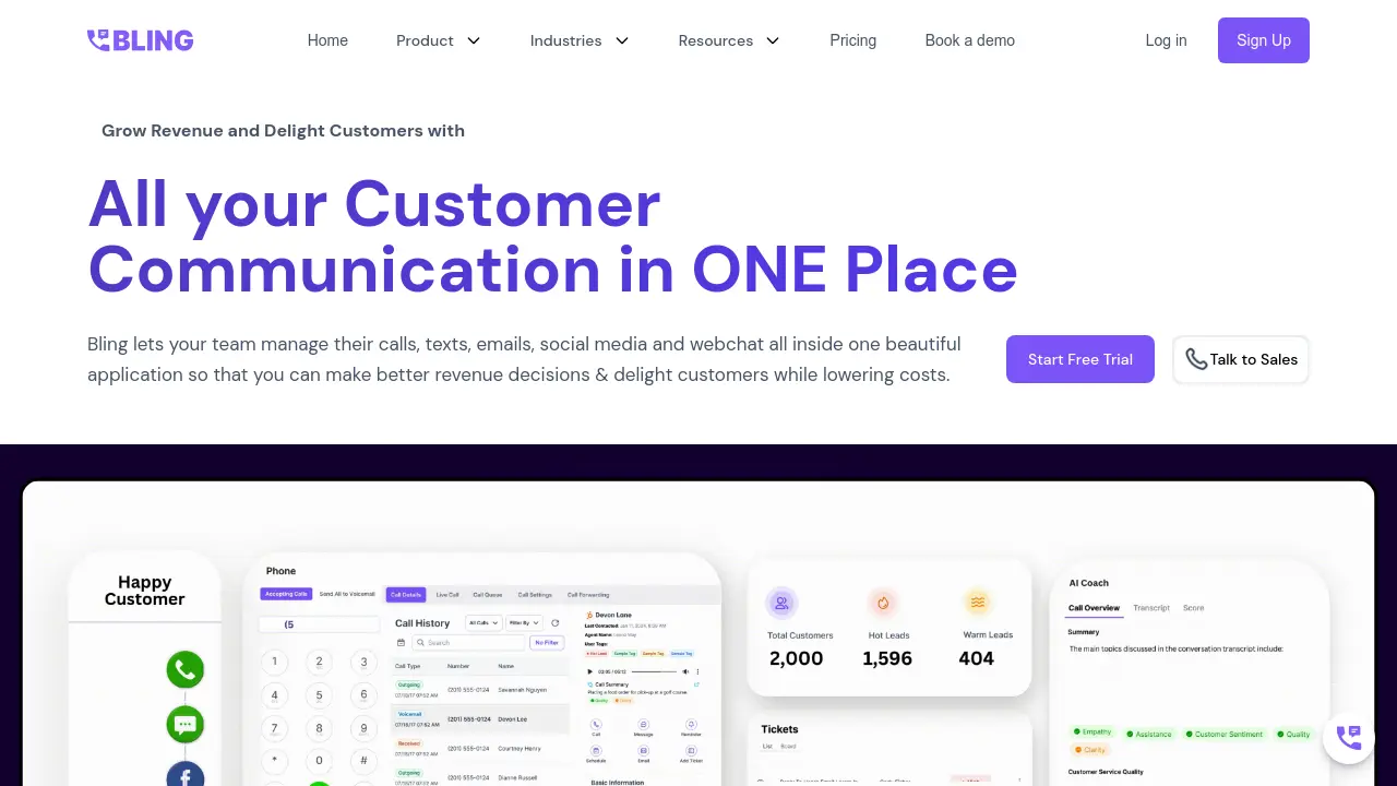 Bling - All your Customer Communication in ONE Place