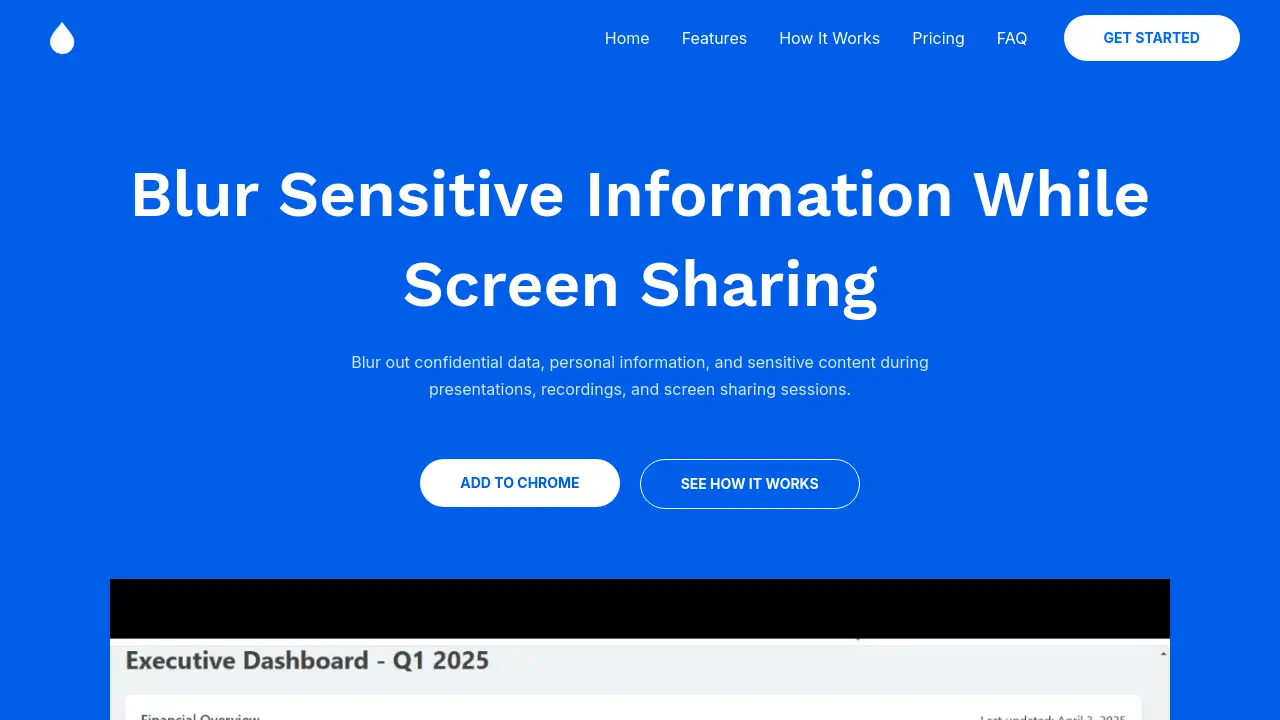 Blur It - Blur Sensitive Information While Screen Sharing