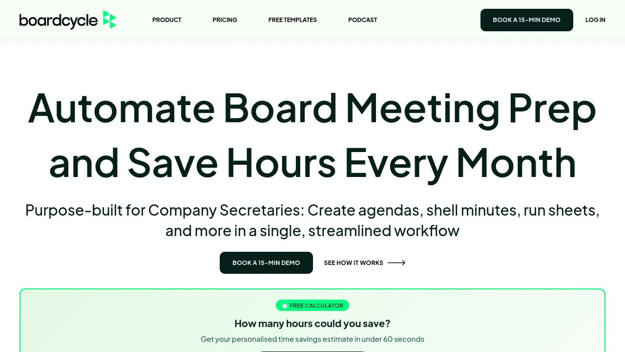boardcycle - Streamline Board Meeting Preparation and Agenda Management