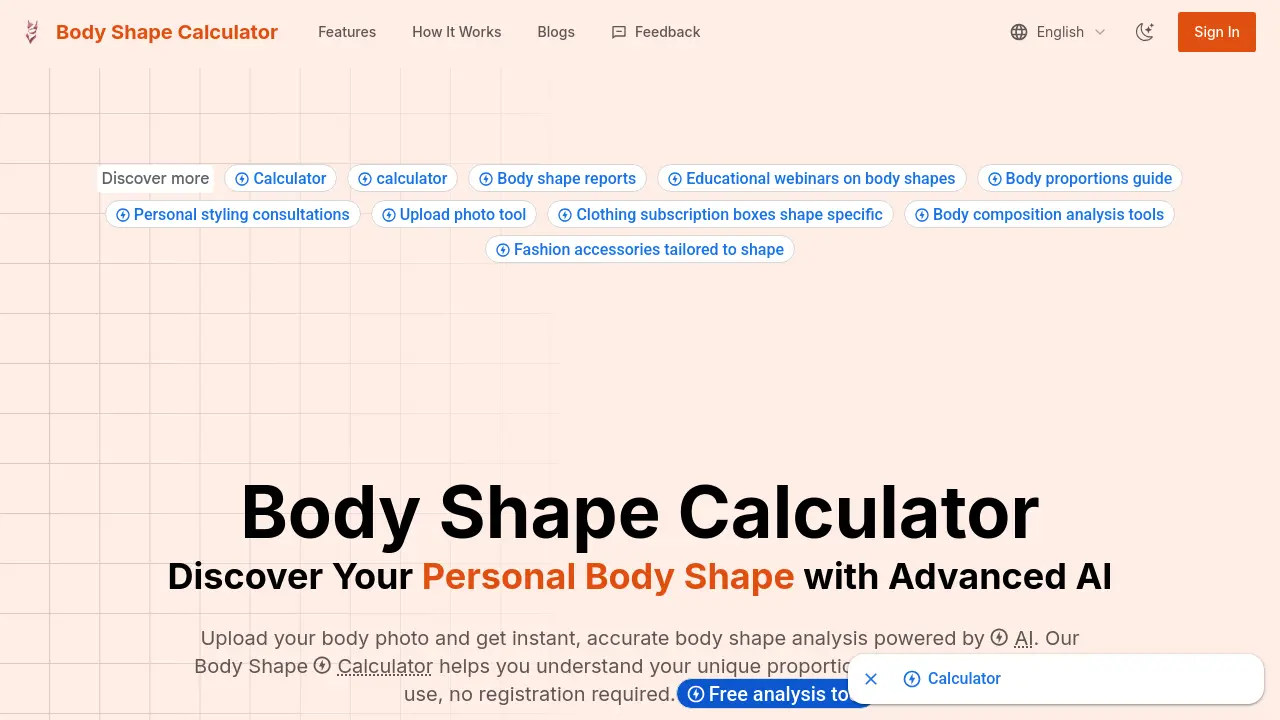 Body Shape Calculator - Discover Your Personal Body Shape with Advanced AI