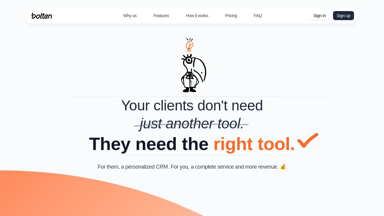 Bolten - For them, a personalized CRM. For you, a complete service and ...