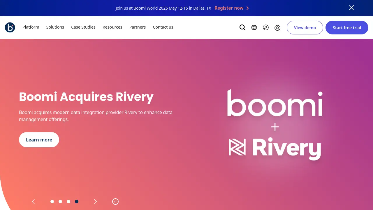Boomi - One AI-powered platform for digital transformation.