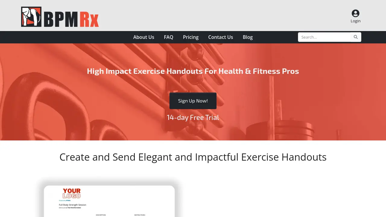BPM Rx - Create Elegant Exercise Handouts for Health & Fitness ...