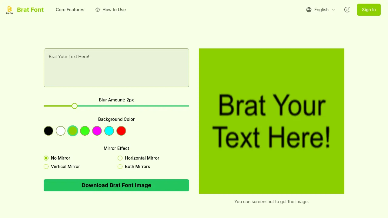 Brat Font - Instantly Generate Your Brat Font Text Art