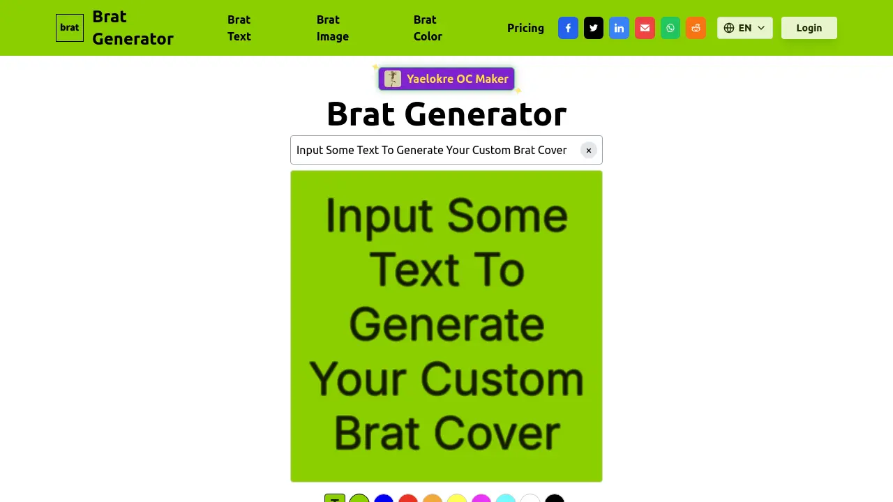 Brat Generator - Generate Your Custom Brat Cover